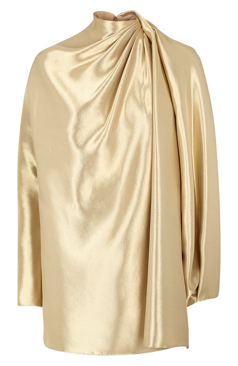 Fendi Golden Long Sleeve Silk Blend Minidress | Nordstromrack