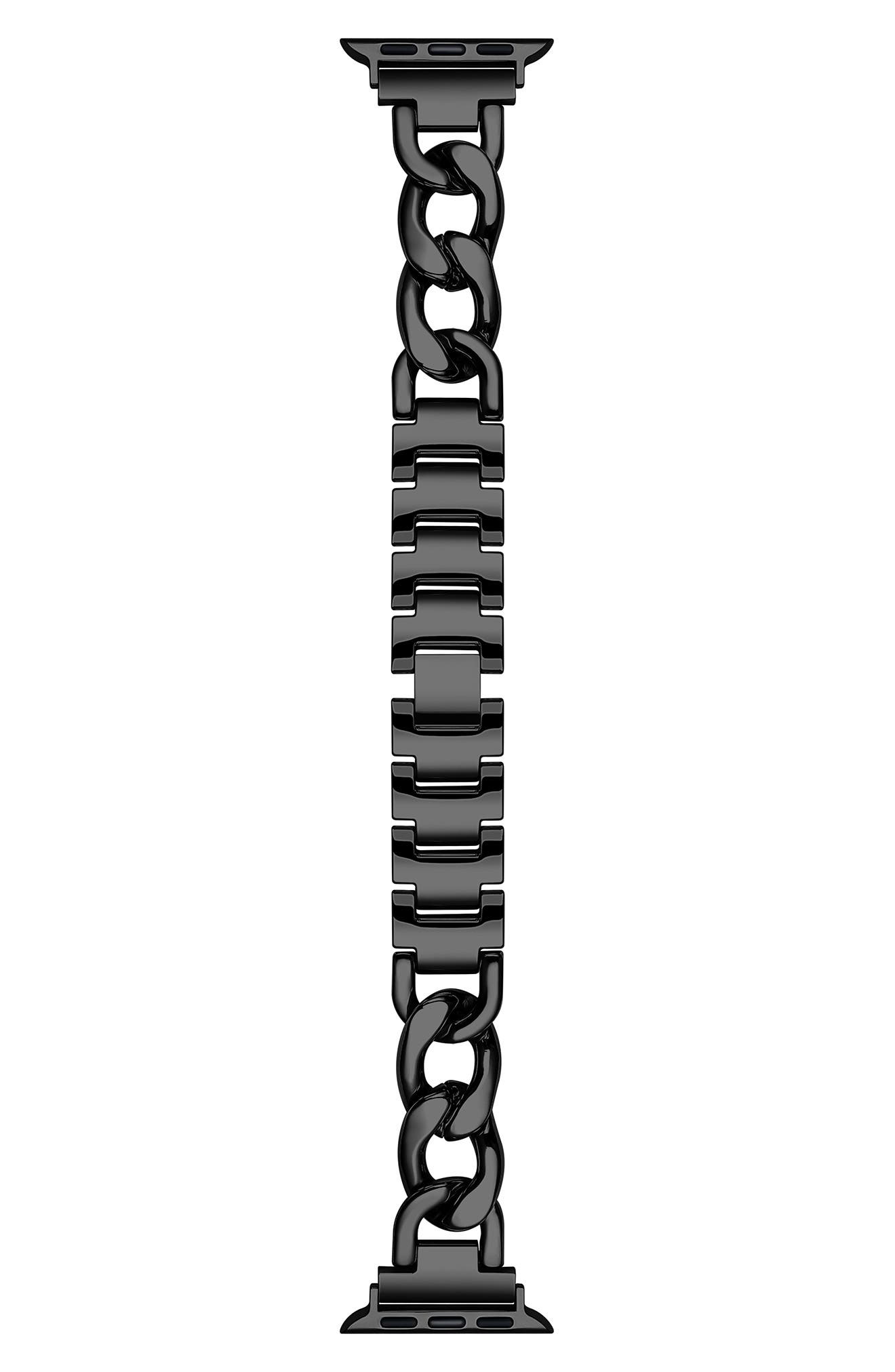 The Posh Tech Nikki Black Chain Apple Watch® Watchband | Nordstromrack