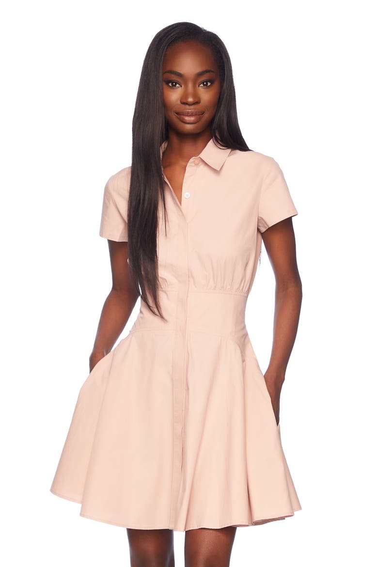 Cotton Poplin Mini Shirtdress (Women) | Nordstromrack