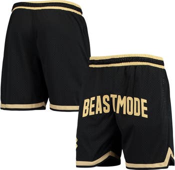 New Jersey Sets Men's Black/Gold Beast Mode Varsity Basketball Shorts ...