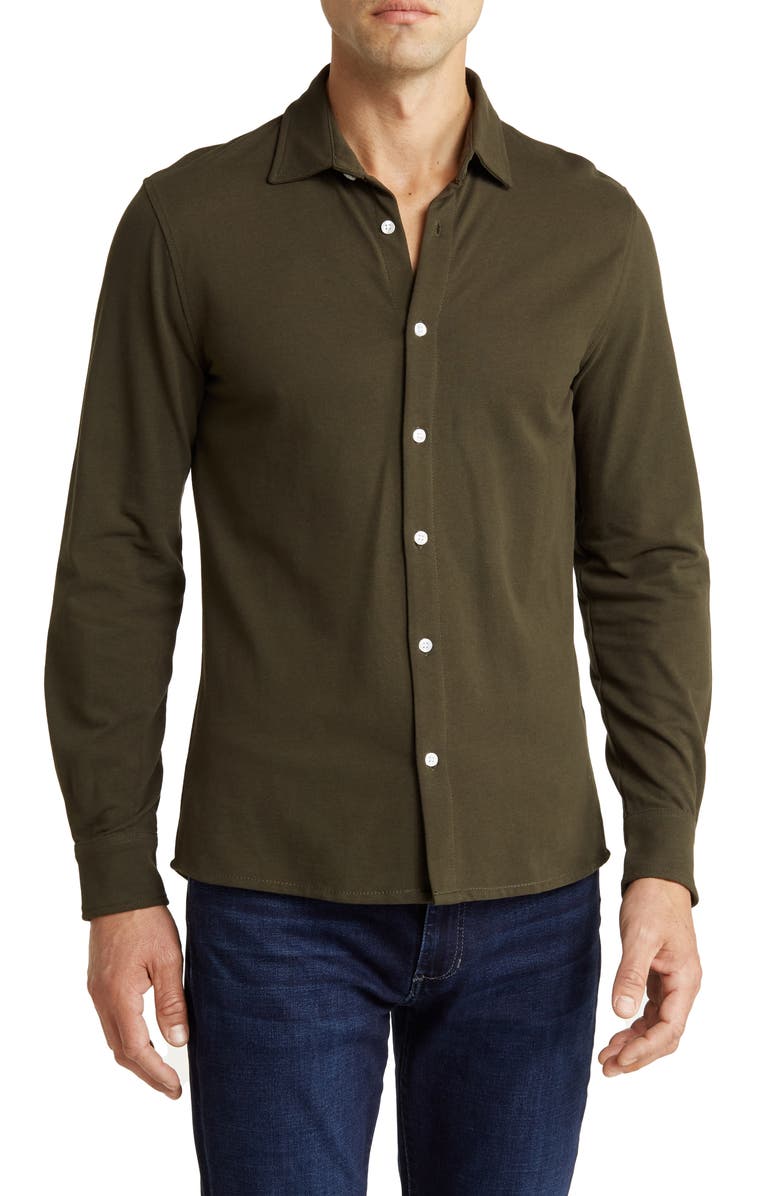 Slate & Stone Cotton Piqué Button-Up Shirt | Nordstromrack