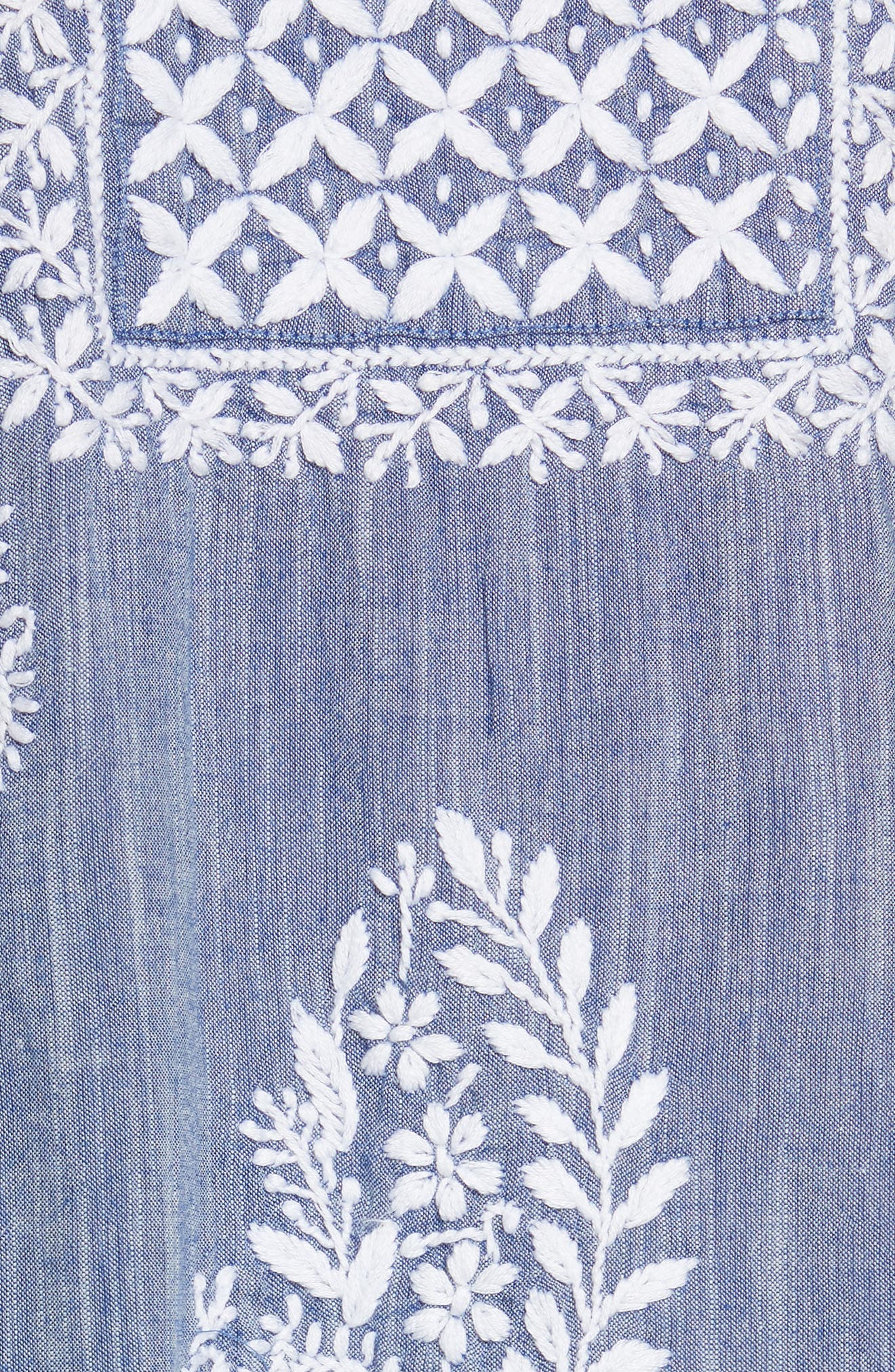 Roller Rabbit Faith Embroidered Chambray Cover-Up Dress | Nordstrom