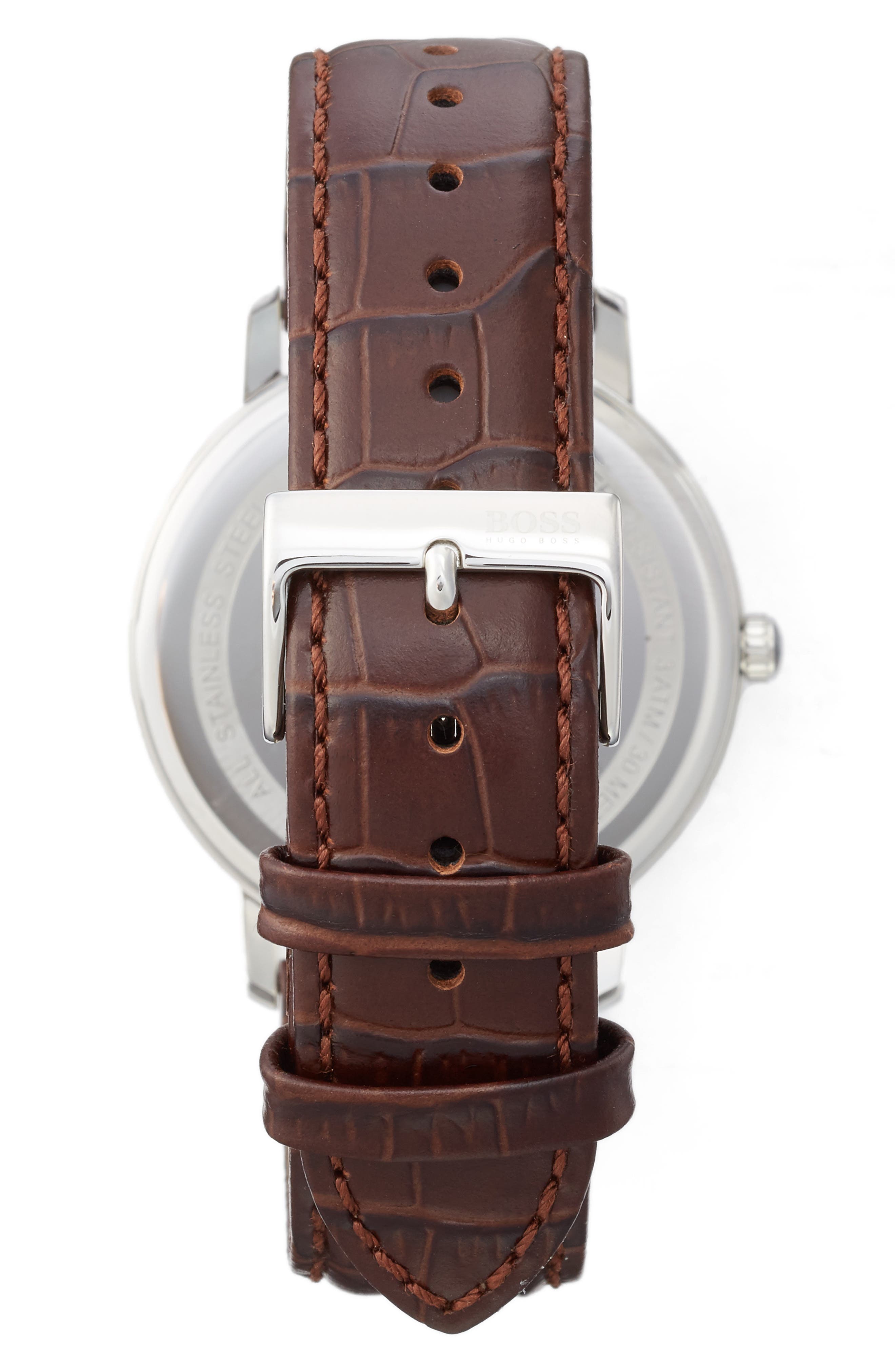 BOSS Tradition Leather Strap Watch, 40mm | Nordstrom