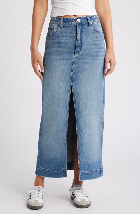 Women's Long Jean & Denim Skirts | Nordstrom