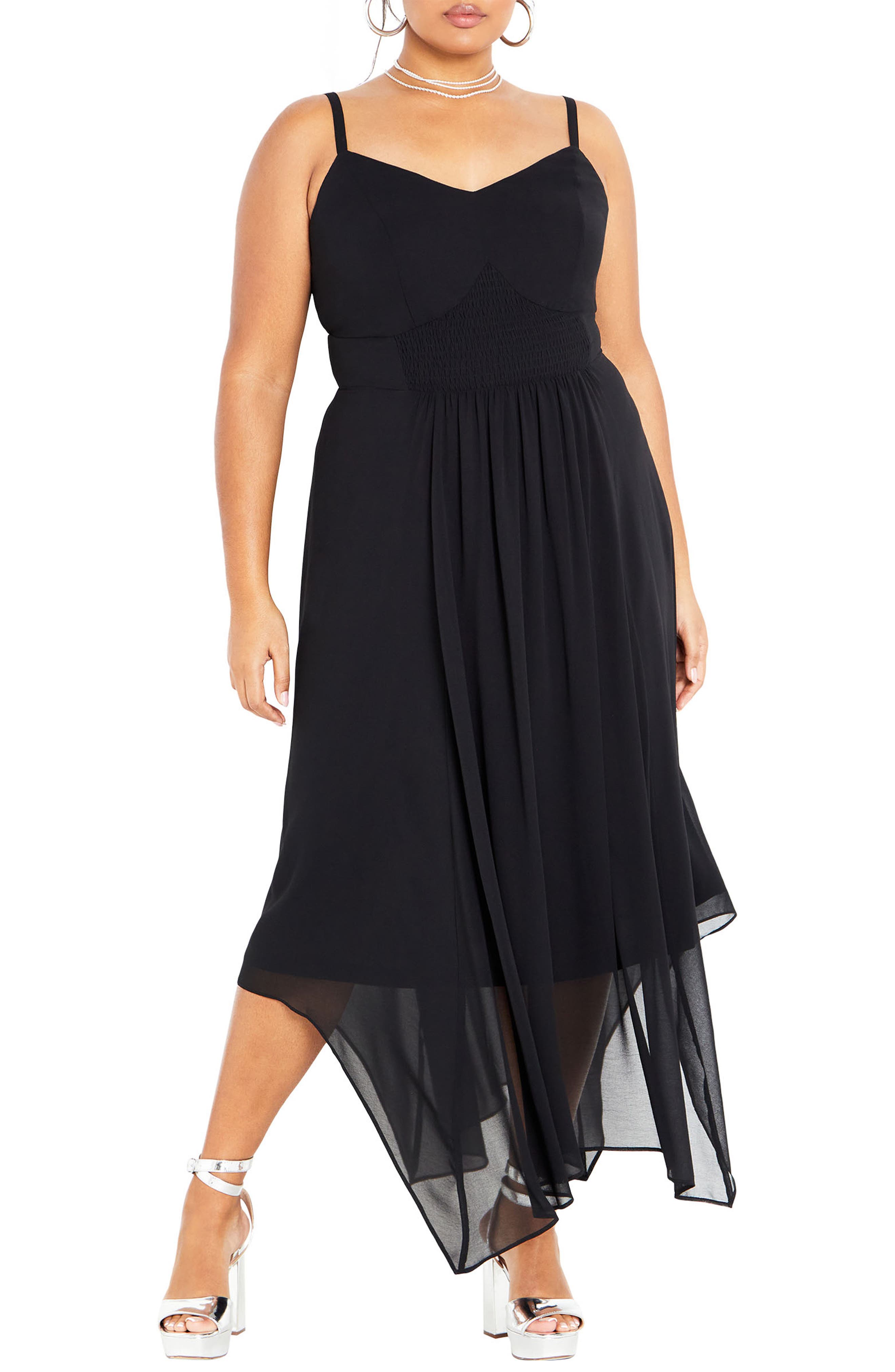 City Chic Maxine Smocked Maxi Dress | Nordstrom