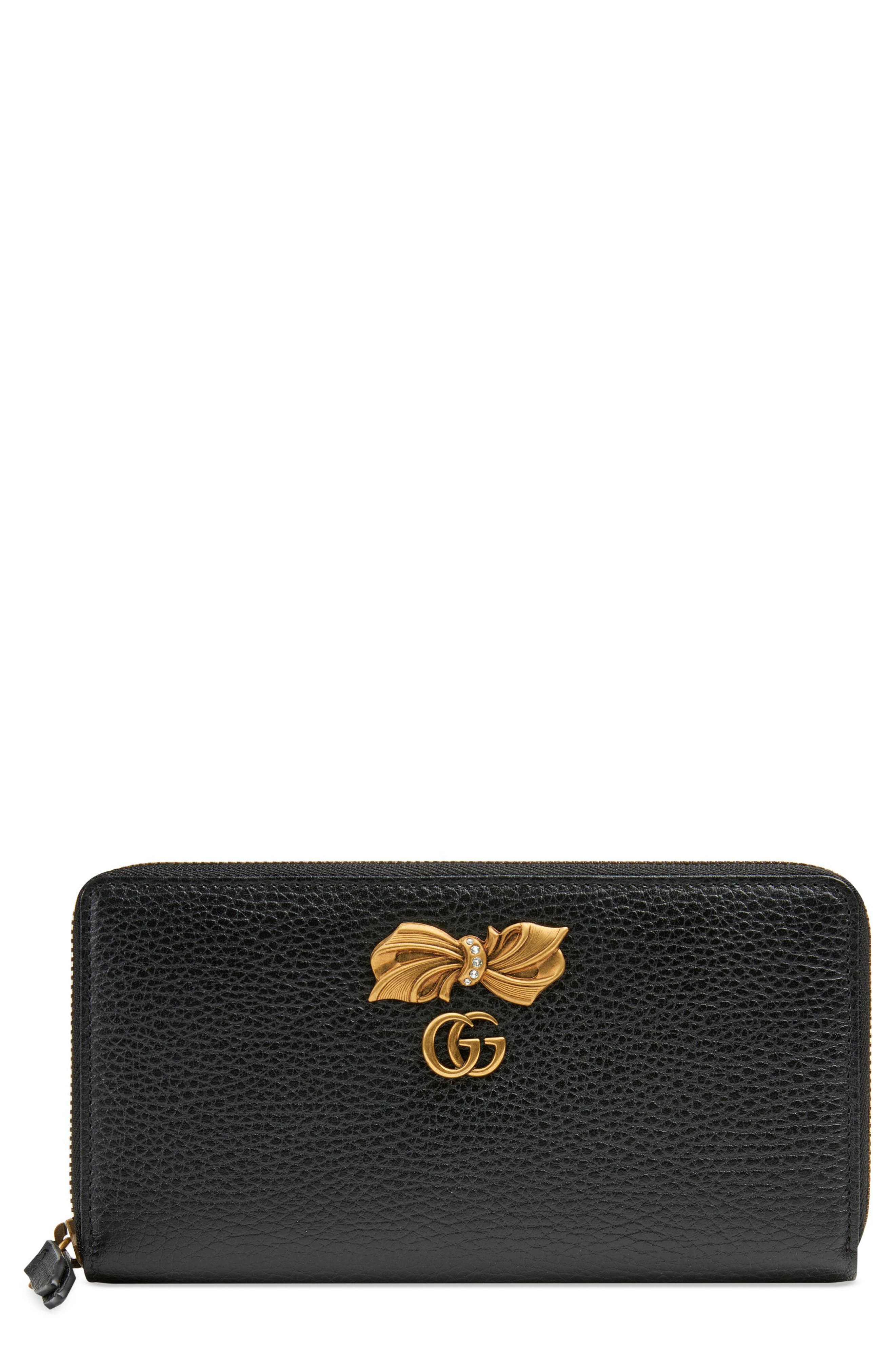 Gucci Linea Fioccino Leather Continental Wallet | Nordstrom