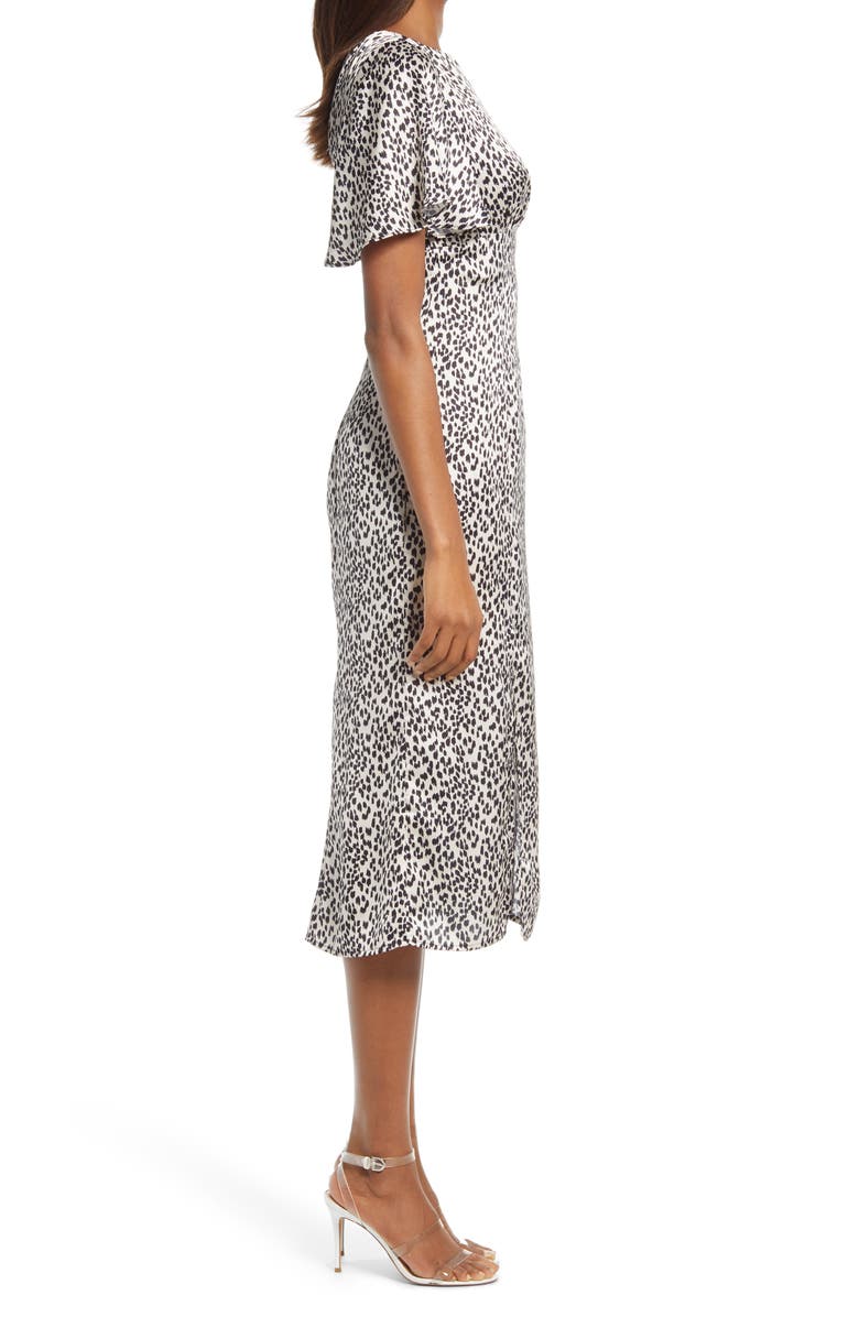 Chi Chi London Ophelia Animal Print Midi Dress | Nordstrom