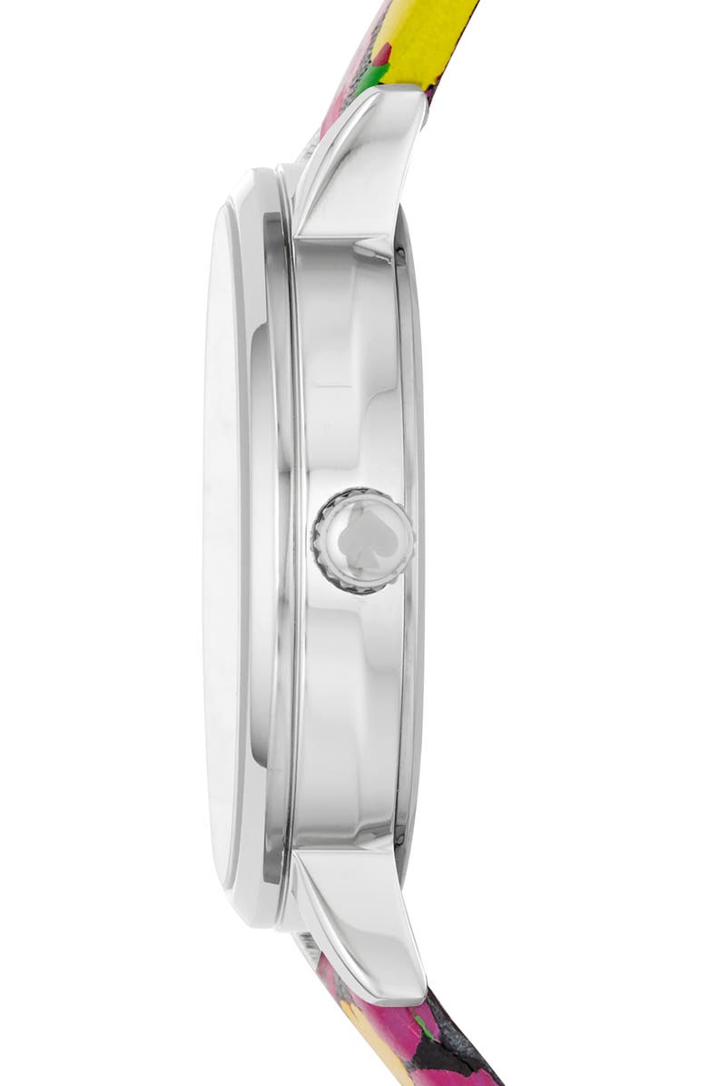 Kate Spade New York women's metro floral leather strap watch, 34mm ...