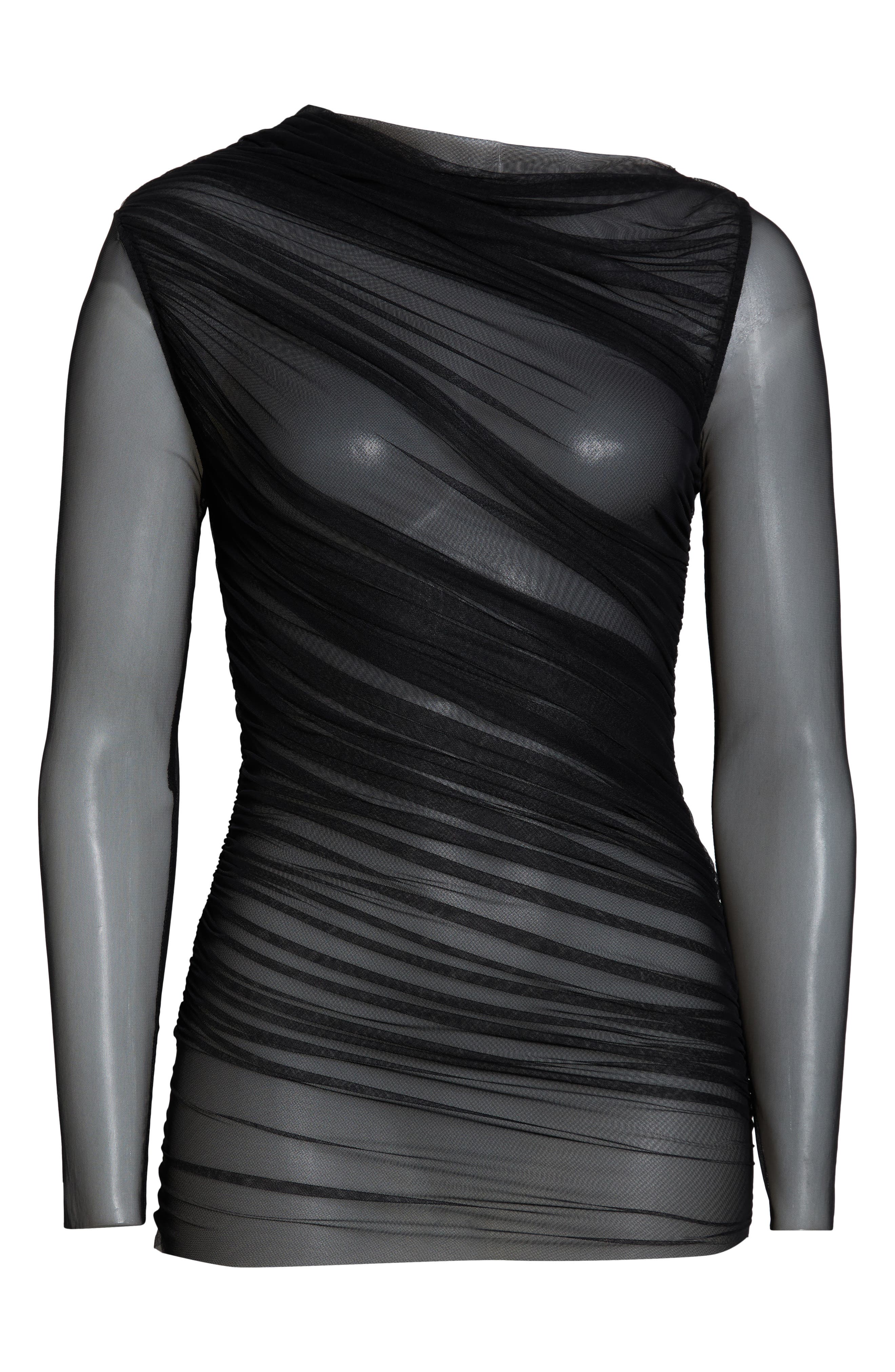 FRAME The Draped Sheer Top | Nordstromrack