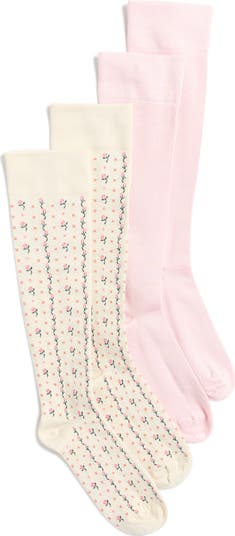 Z by Zella Assorted 2-Pack Graduated Compression Knee High Socks ...