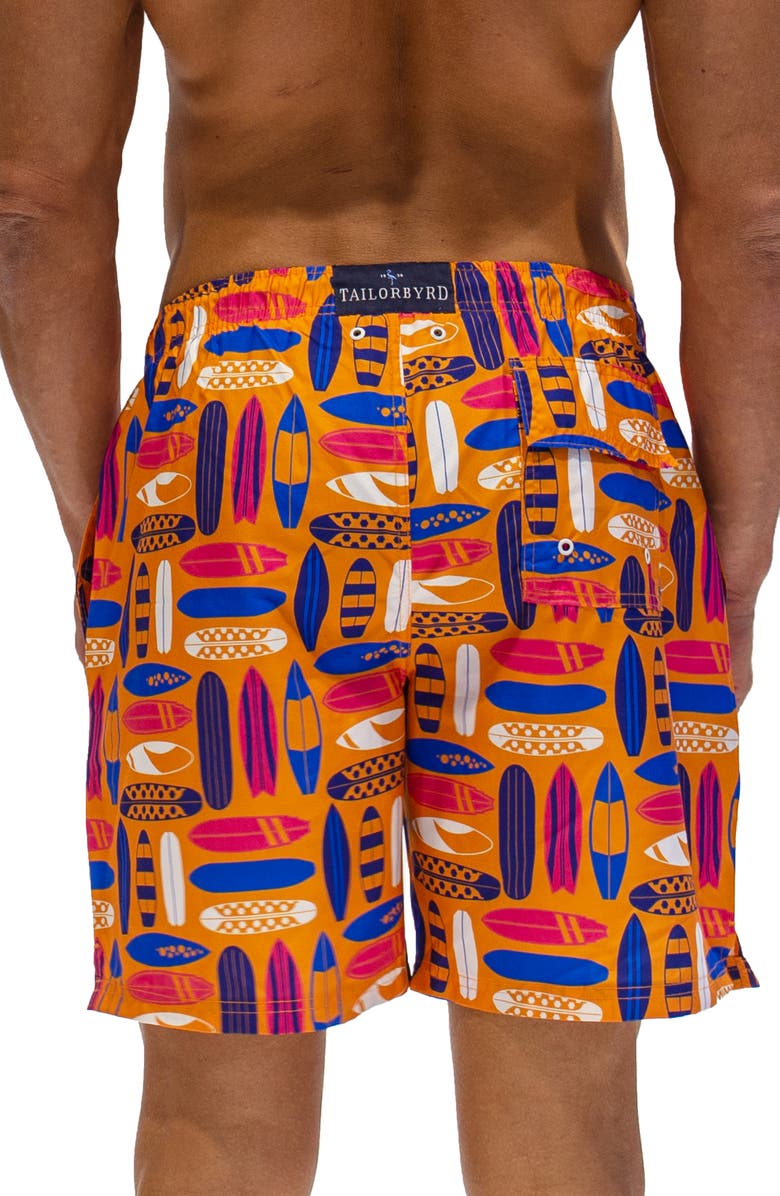 TailorByrd Surf Board Print Swim Trunks | Nordstromrack