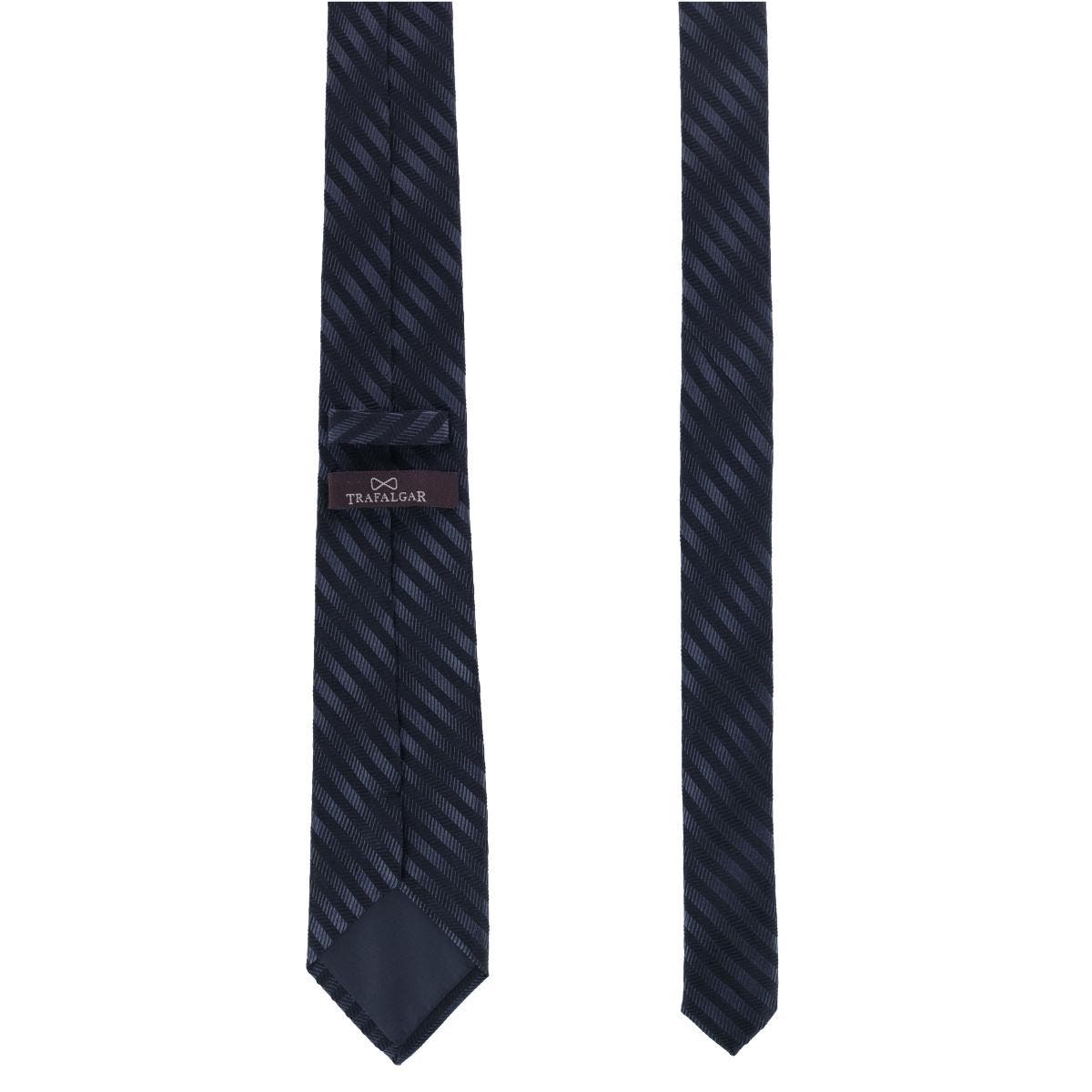 Trafalgar Nathanial Regal Patterned Diagonal Line Silk Business Necktie ...