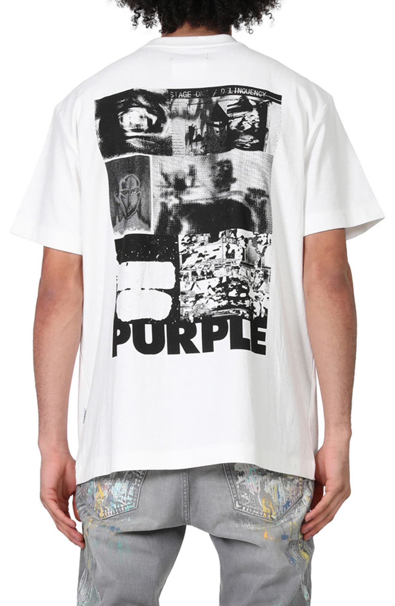 PURPLE BRAND Textured Jersey Logo Graphic T-Shirt | Nordstromrack