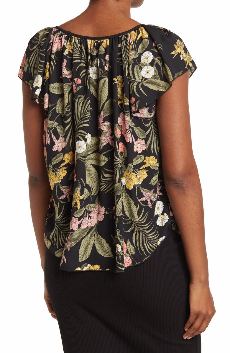 PHILOSOPHY REPUBLIC CLOTHING Flutter Raglan Sleeve Blouse | Nordstromrack