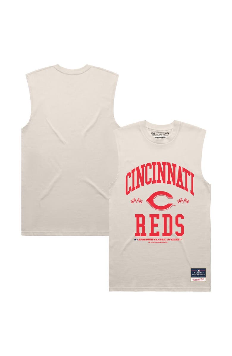 Mitchell & Ness Men's Mitchell & Ness Cream Cincinnati Reds 2025 MLB ...