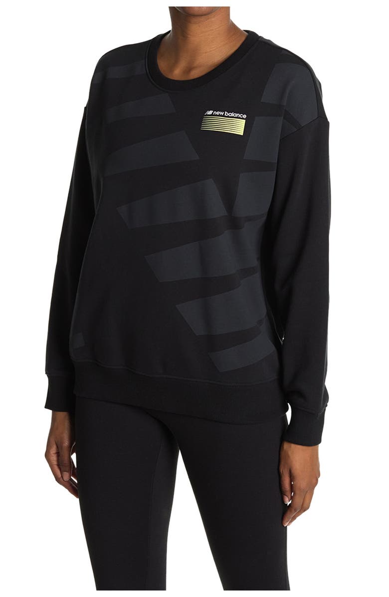 New Balance Optiks Logo Pullover Sweatshirt | Nordstromrack