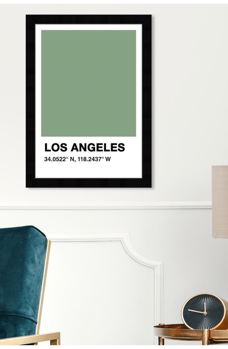 Wynwood Studio LA Color Swatch Green Framed Wall Art | Nordstromrack