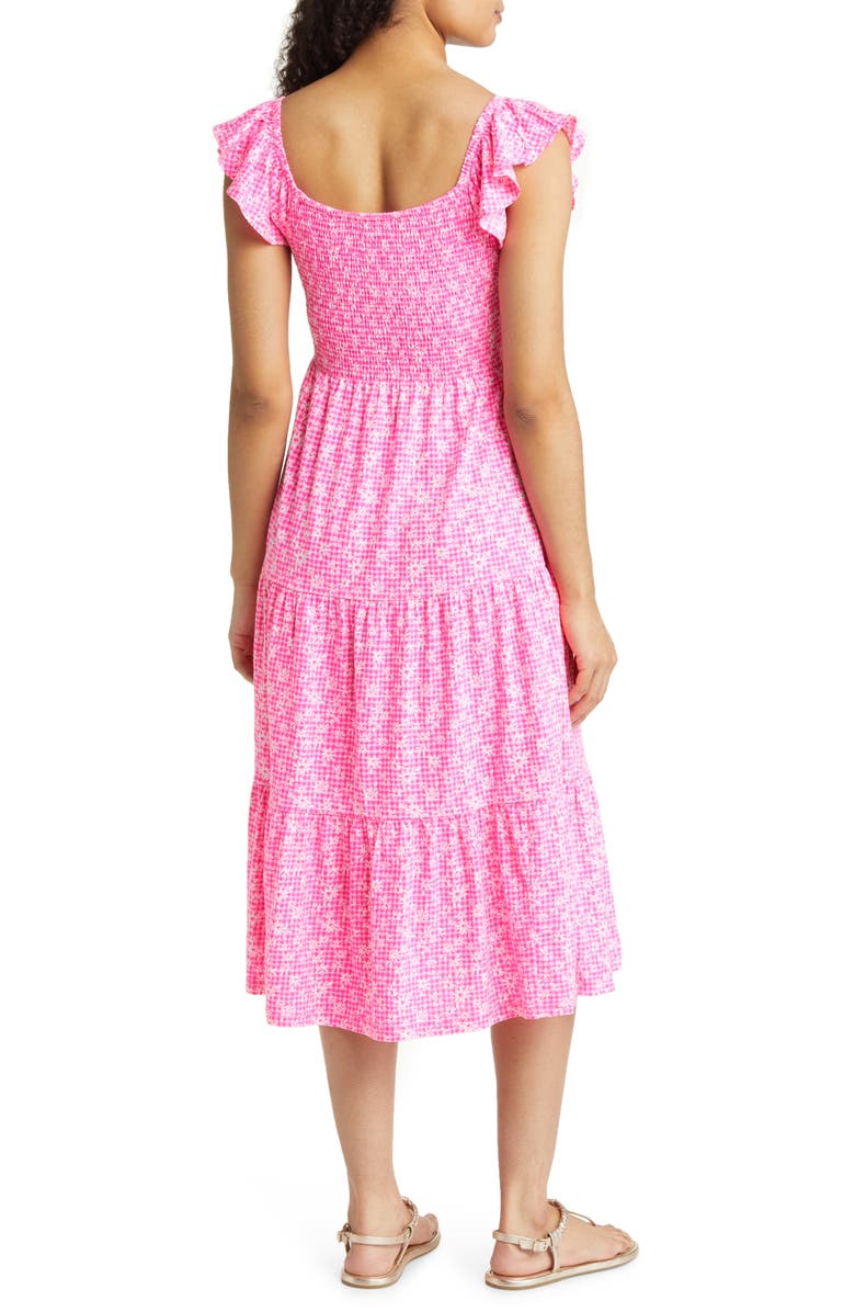 Lilly Pulitzer® Jilly Floral Smocked A-Line Cotton Dress | Nordstromrack