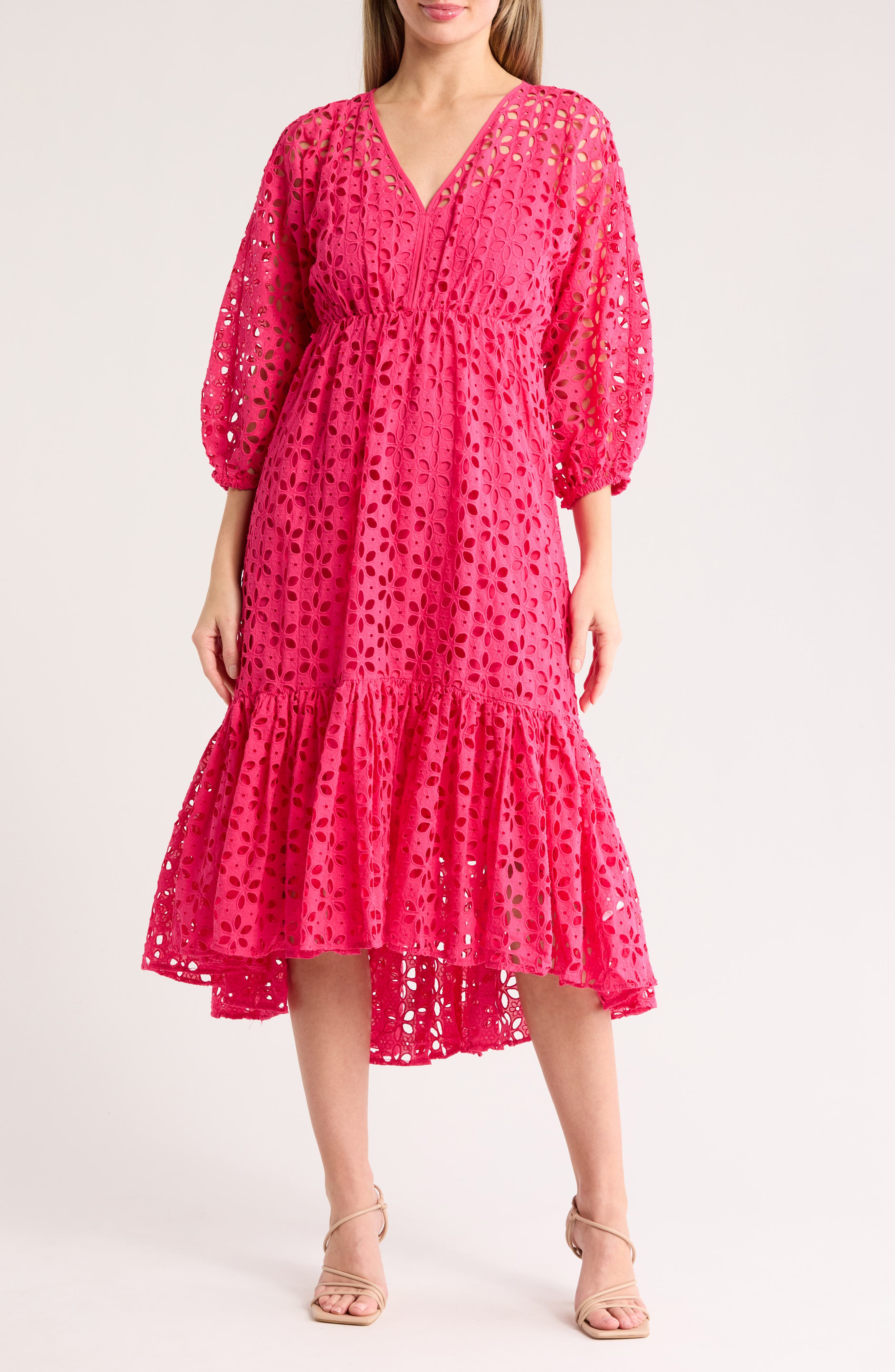 Trina Turk Golden Gate Cotton Eyelet Dress | Nordstromrack