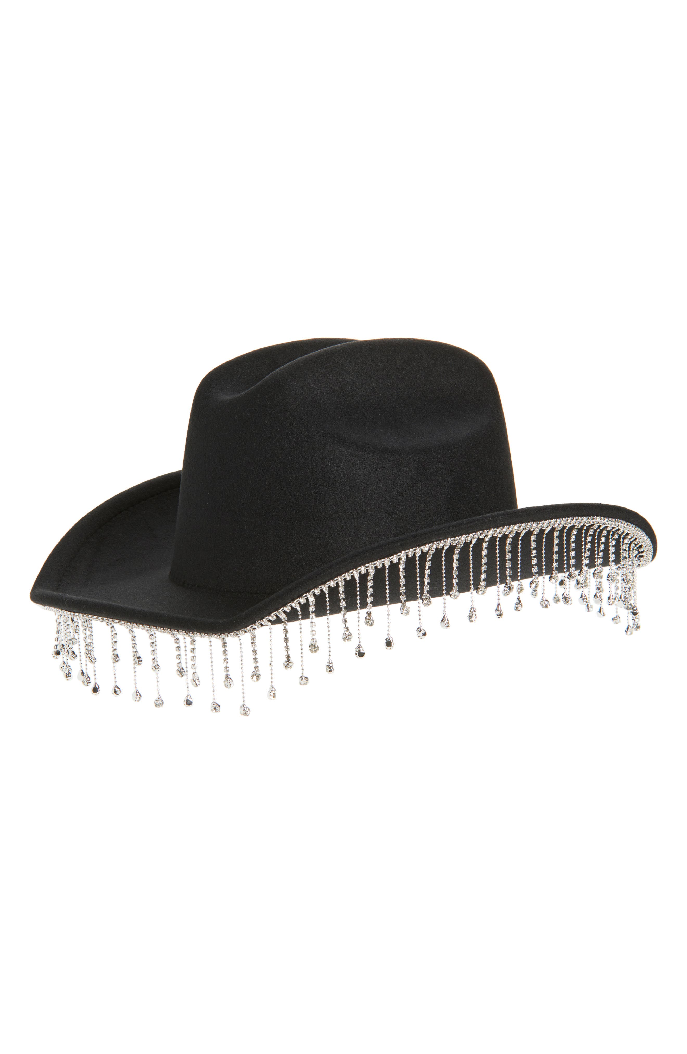 Tasha Crystal Fringe Western Cowboy Hat | Nordstrom