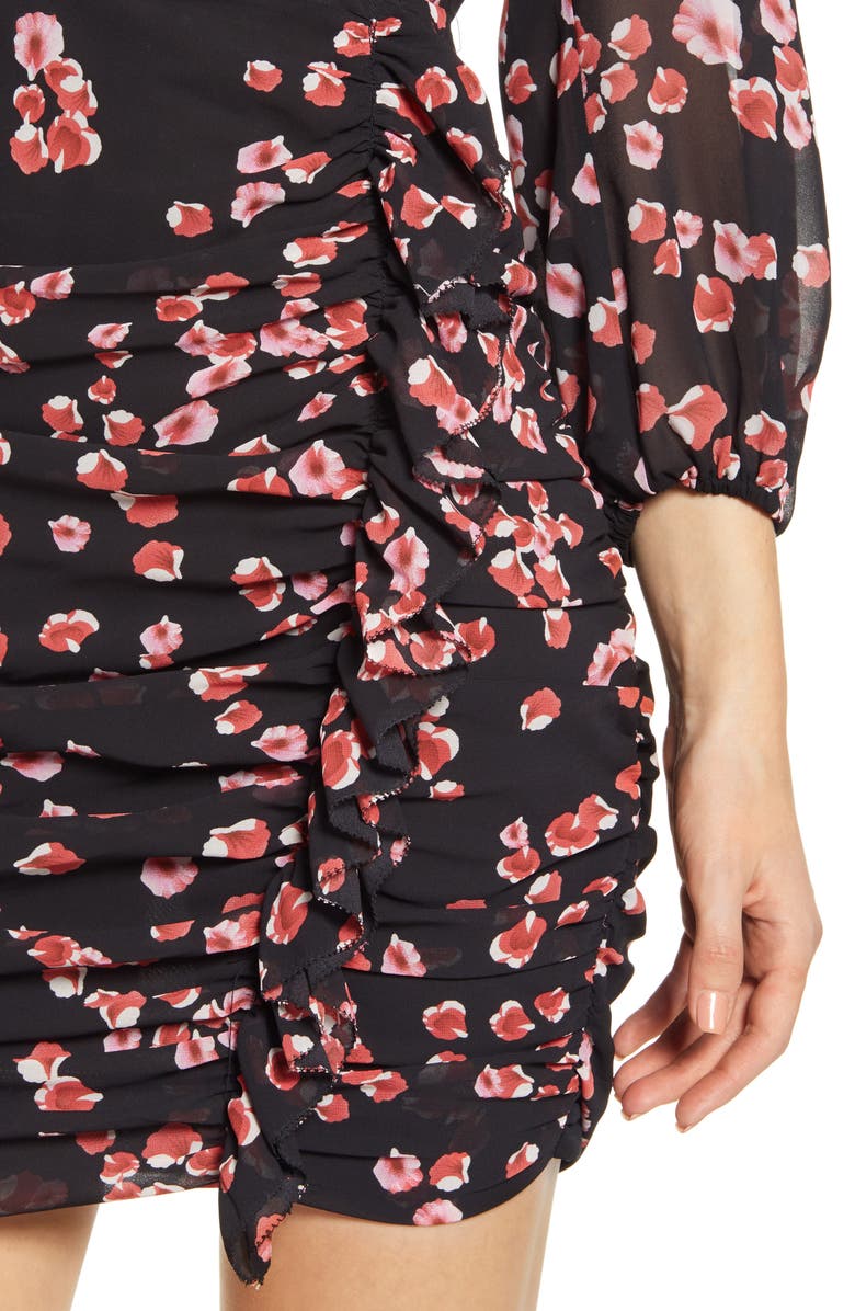 ASTR the Label Floral Long Sleeve Minidress | Nordstromrack