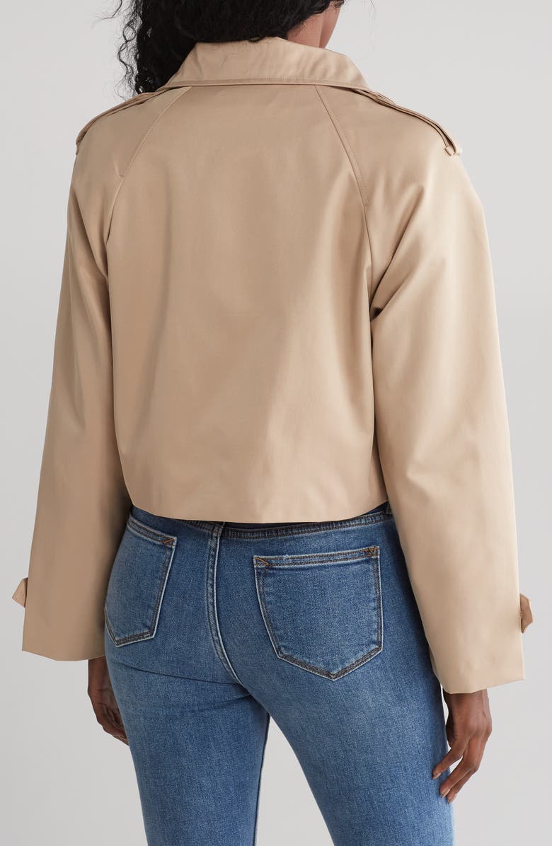 Vigoss Water Repellent Crop Trench Coat | Nordstromrack