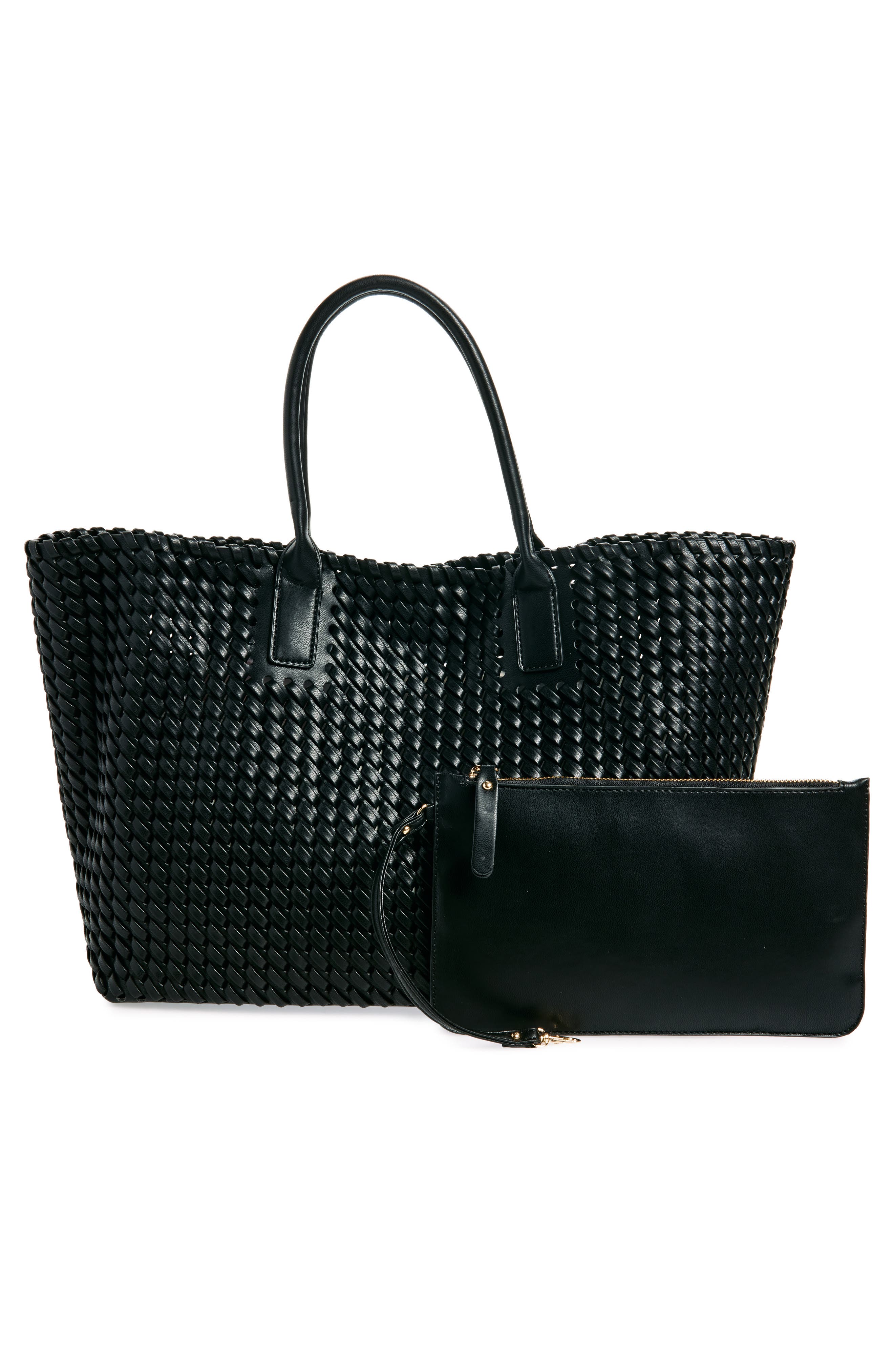 URBAN EXPRESSIONS HANDBAGS Woven Stripe Tote Bag | Nordstromrack