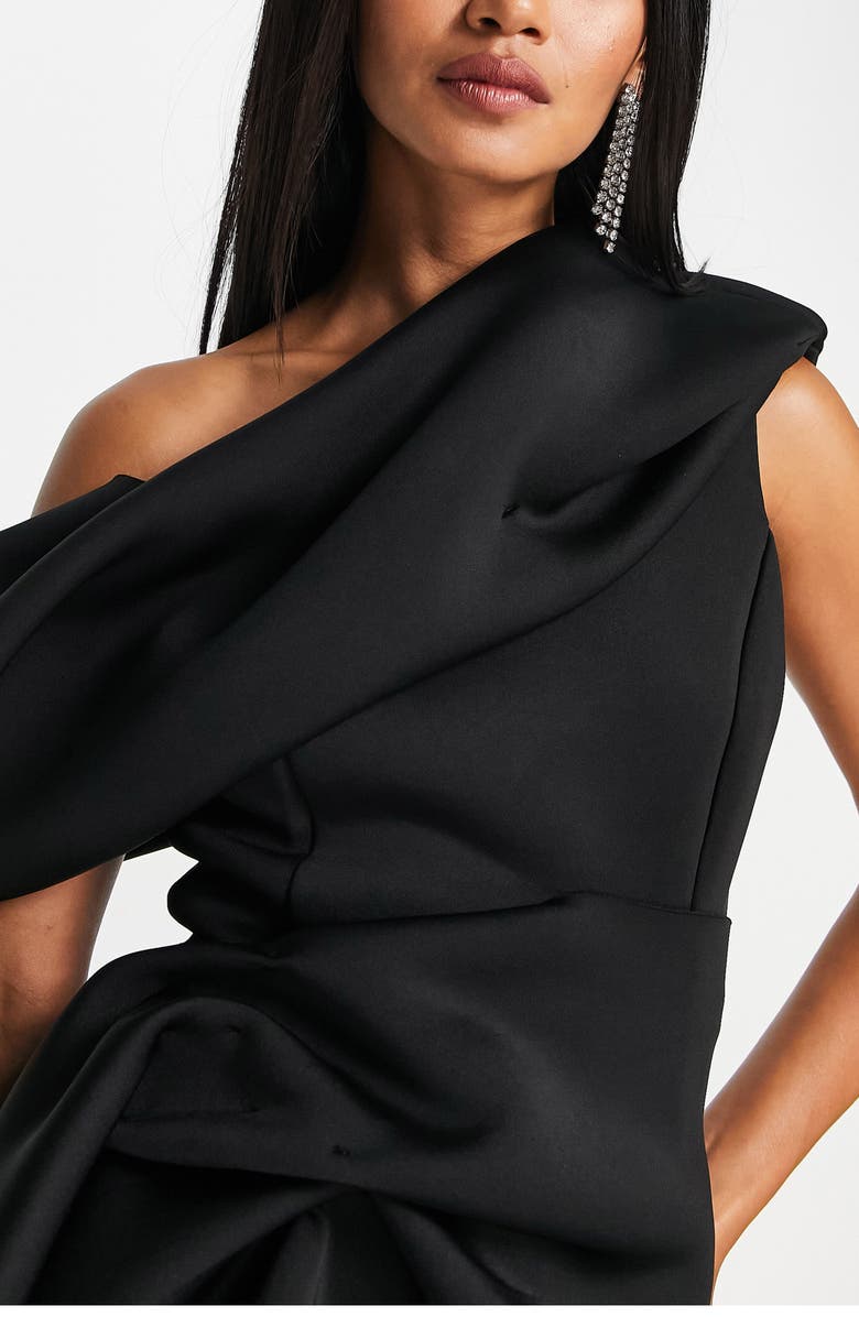 ASOS DESIGN Fallen One-Shoulder Minidress | Nordstromrack