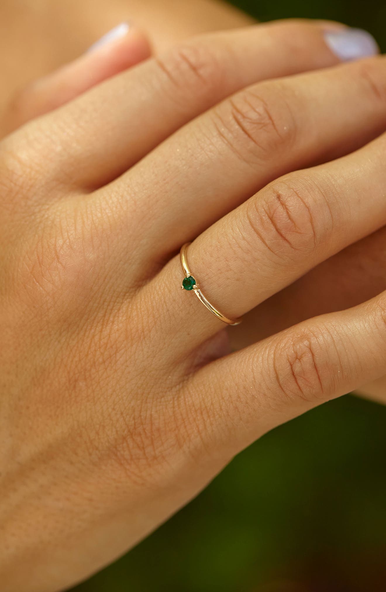 SAVVY CIE JEWELS SAVY CIE JEWELS 14K Gold Emerald Ring | Nordstromrack