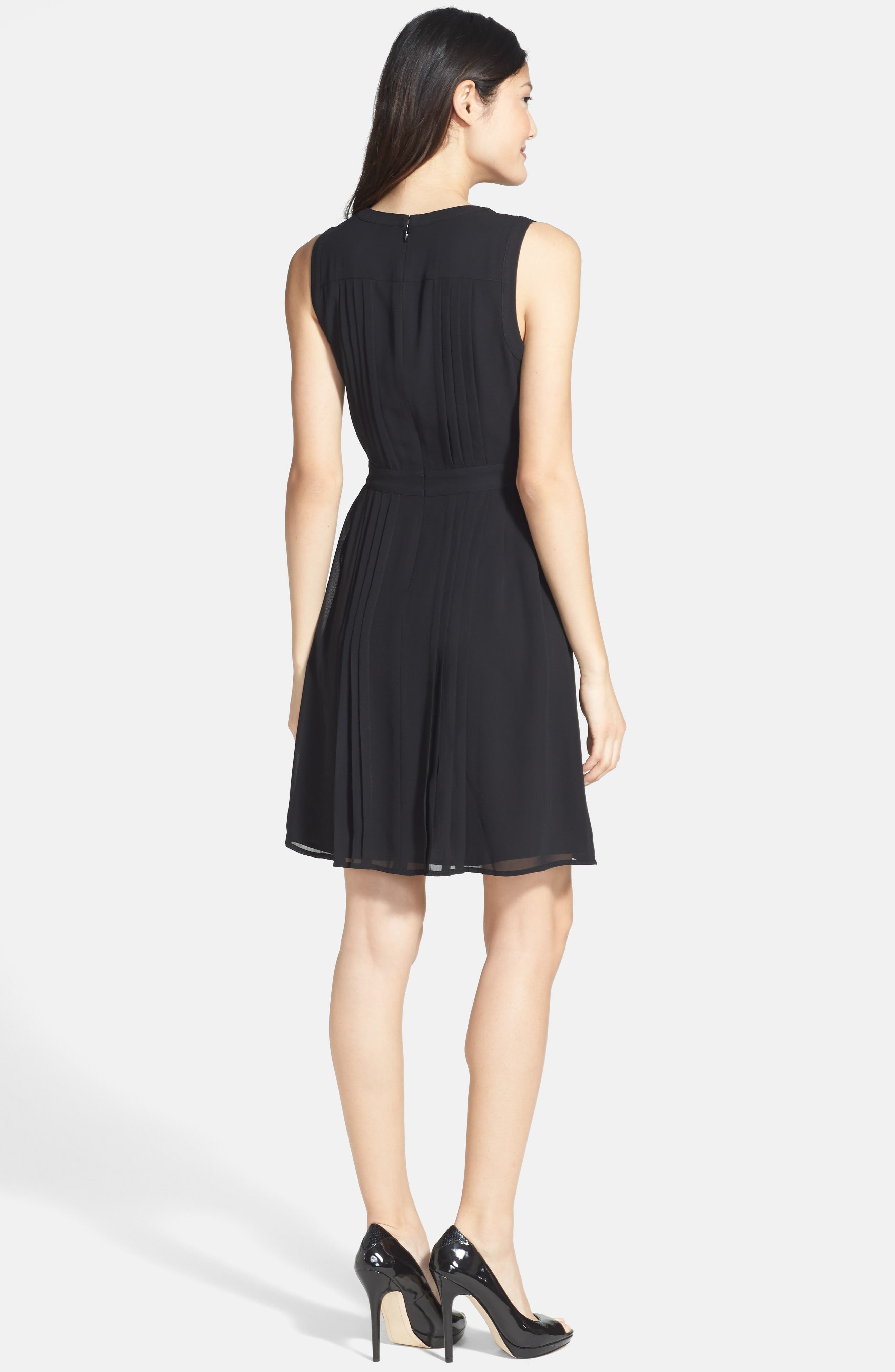 Halogen® Pleated Fit & Flare Dress | Nordstrom