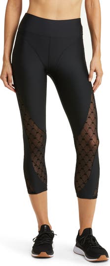 Alo Celeste Airlift Mesh High Waist Capri Leggings | Nordstrom