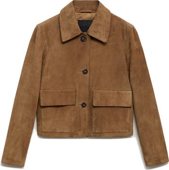 MANGO Suede Jacket | Nordstrom