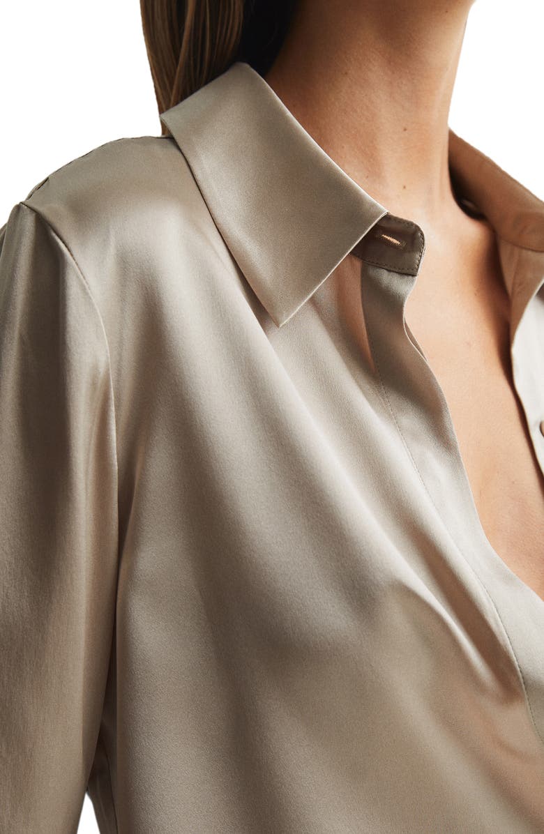 Reiss Haley Silk Button-Up Shirt | Nordstromrack