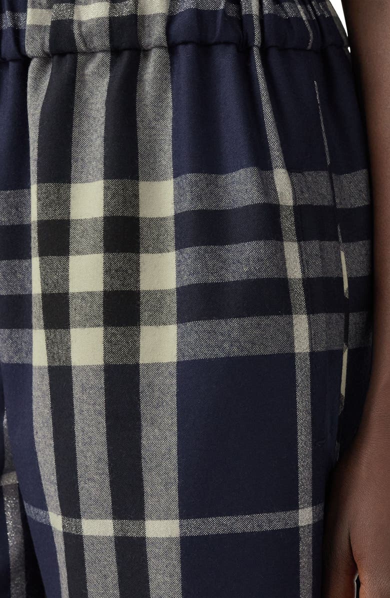 Burberry Noemi Check Wool Wide Leg Pants | Nordstrom