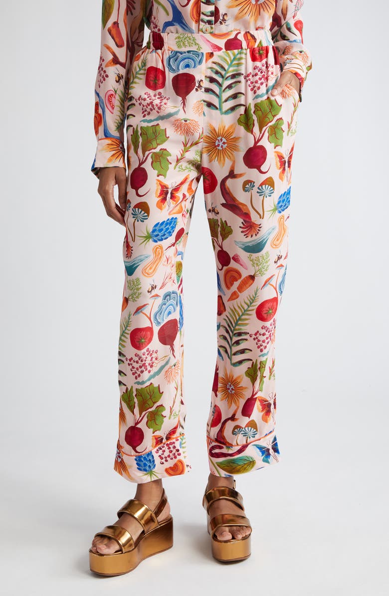 FARM Rio Bright Farm Print Pull-On Pants | Nordstromrack