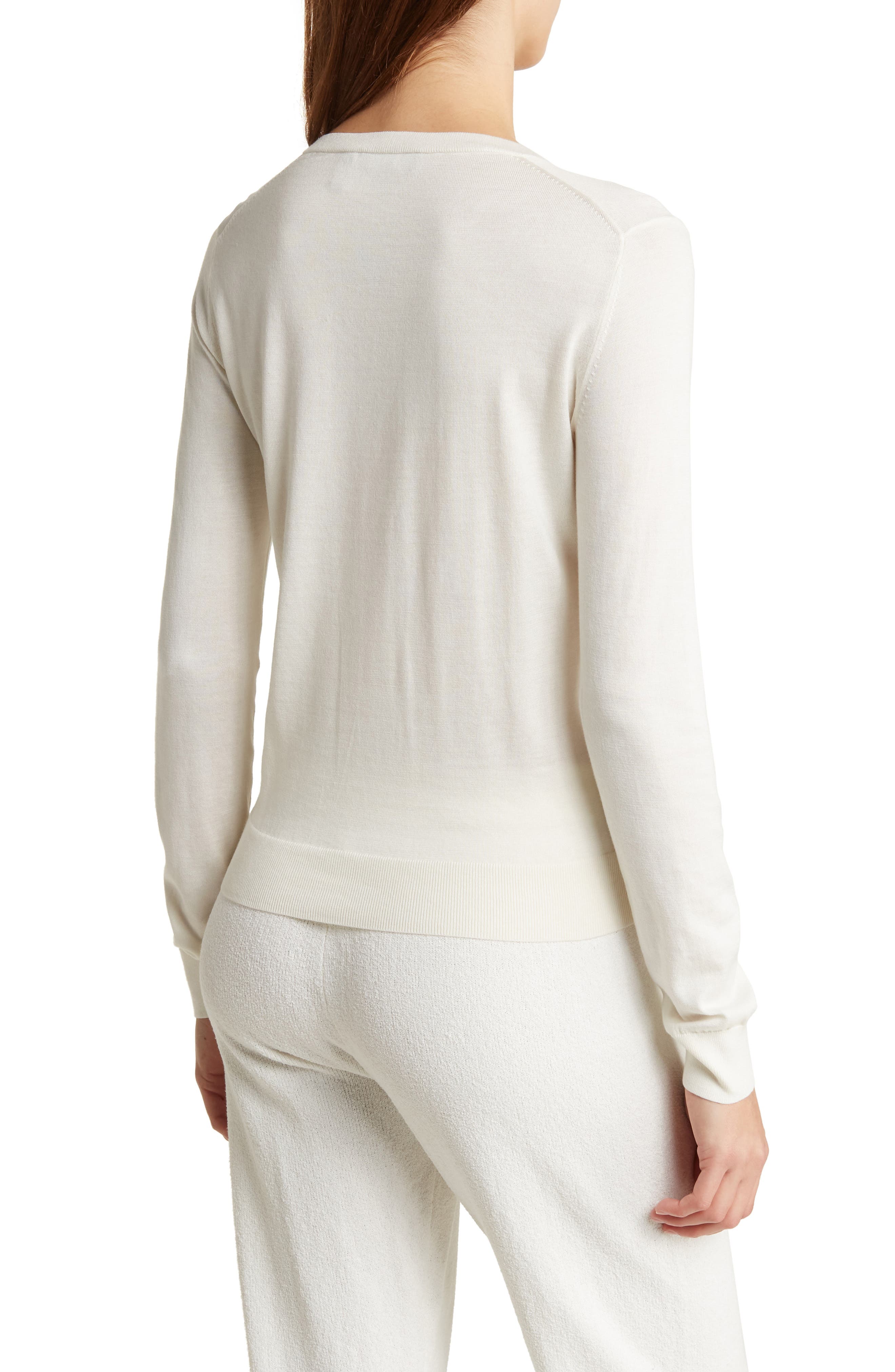 Theory V-Neck Silk Blend Pullover Sweater | Nordstromrack