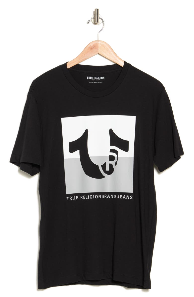 True Religion Brand Jeans Two Tone Box Logo Graphic Tee | Nordstromrack