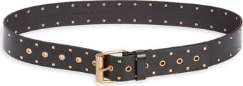 AllSaints Pyramid Stud Leather Belt | Nordstromrack