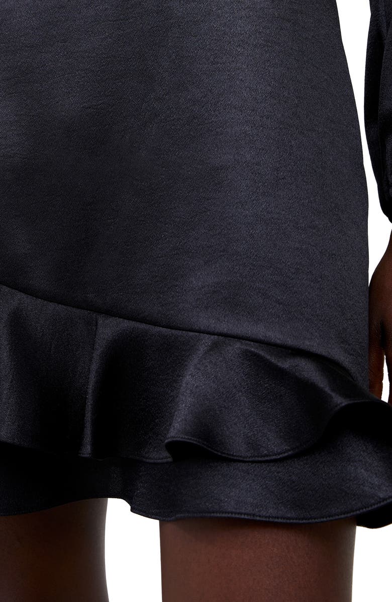 French Connection Denney Long Sleeve Satin Cocktail Dress | Nordstromrack