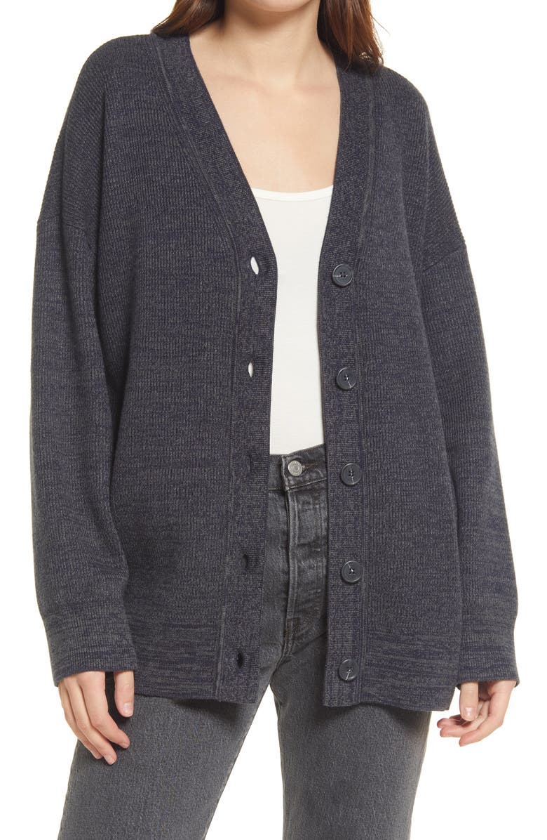 Treasure & Bond Cotton Blend Marled Cardigan | Nordstromrack