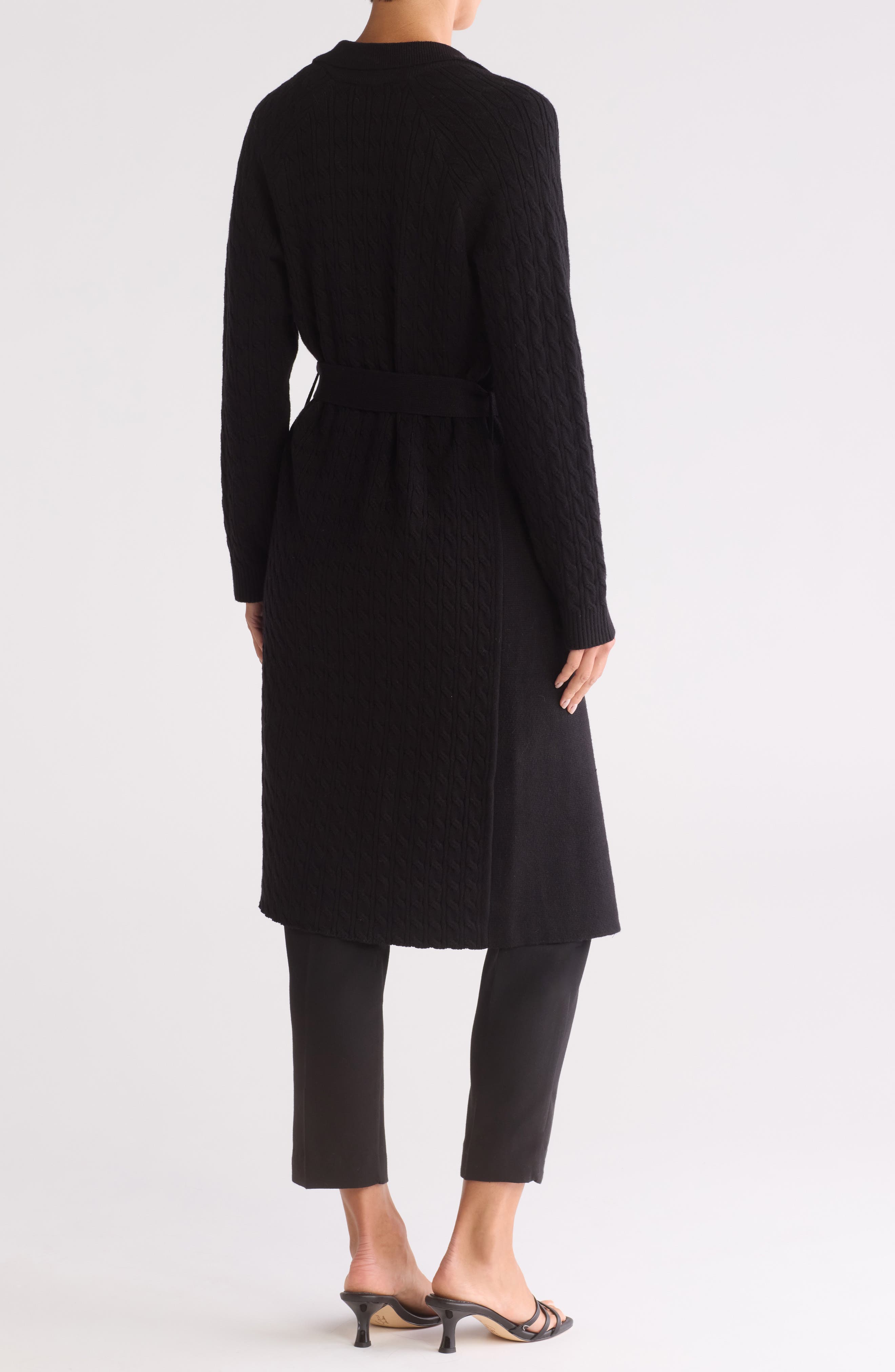 CYRUS Cable Knit Longline Duster | Nordstromrack