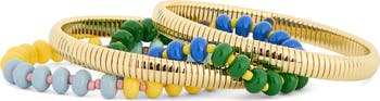 Leith Set of 4 Beaded & Metallic Bracelets | Nordstromrack