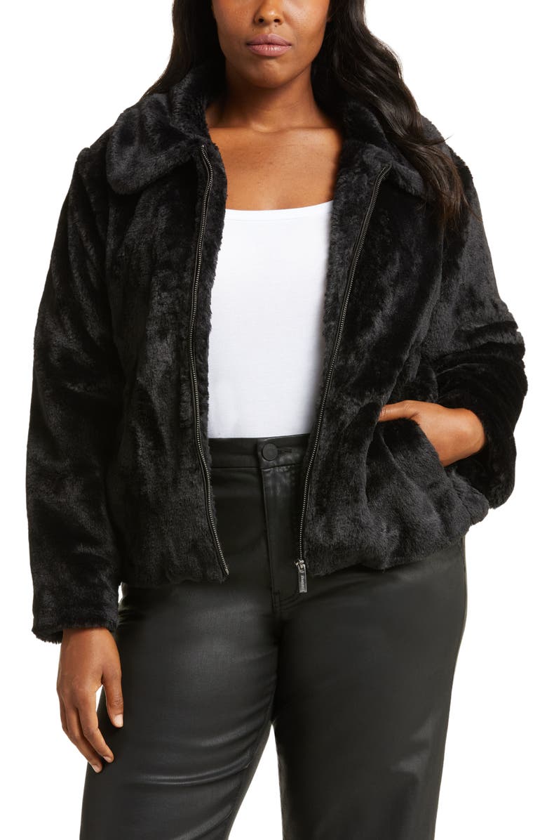 Sanctuary Going Out Faux Fur Jacket | Nordstromrack