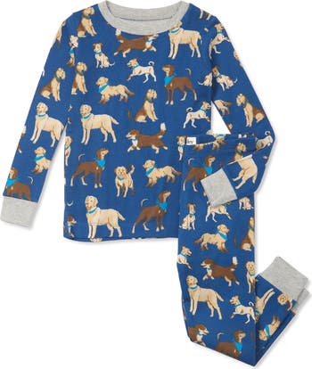 Hatley Kids' Sea Classic Dogs Fitted Two-Piece Pajamas | Nordstrom