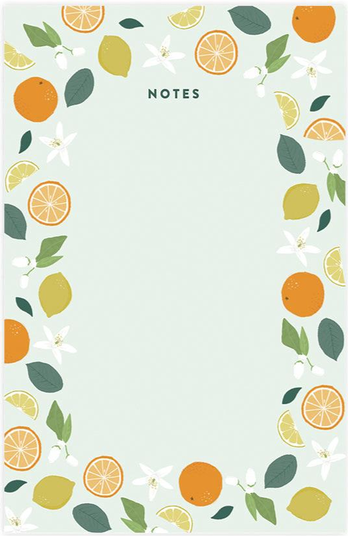 Joy Paper Co. Citrus Botanical Notes Notepad | Nordstrom