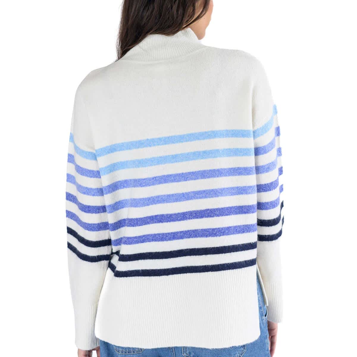 LUSSO Women's Lusso White Florida Gators Simone Striple Mock Neck ...