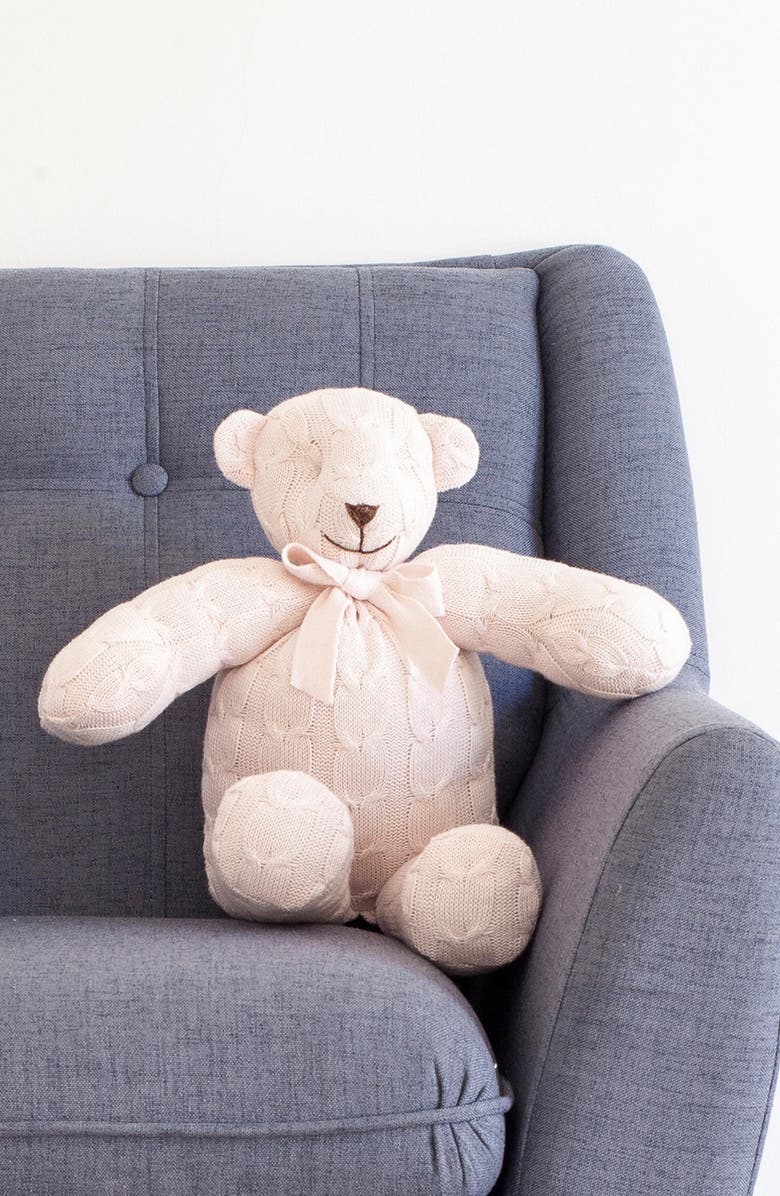 RIAN TRICOT Plush Cable Knit Teddy Bear | Nordstrom