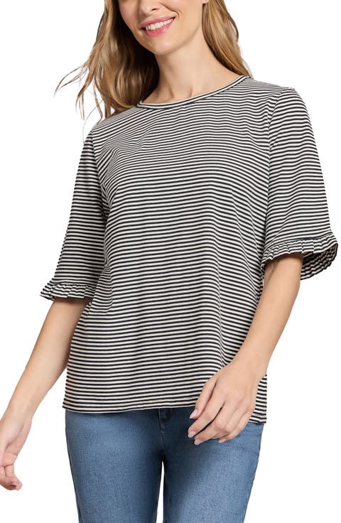 Women's Black Striped Tops | Nordstrom