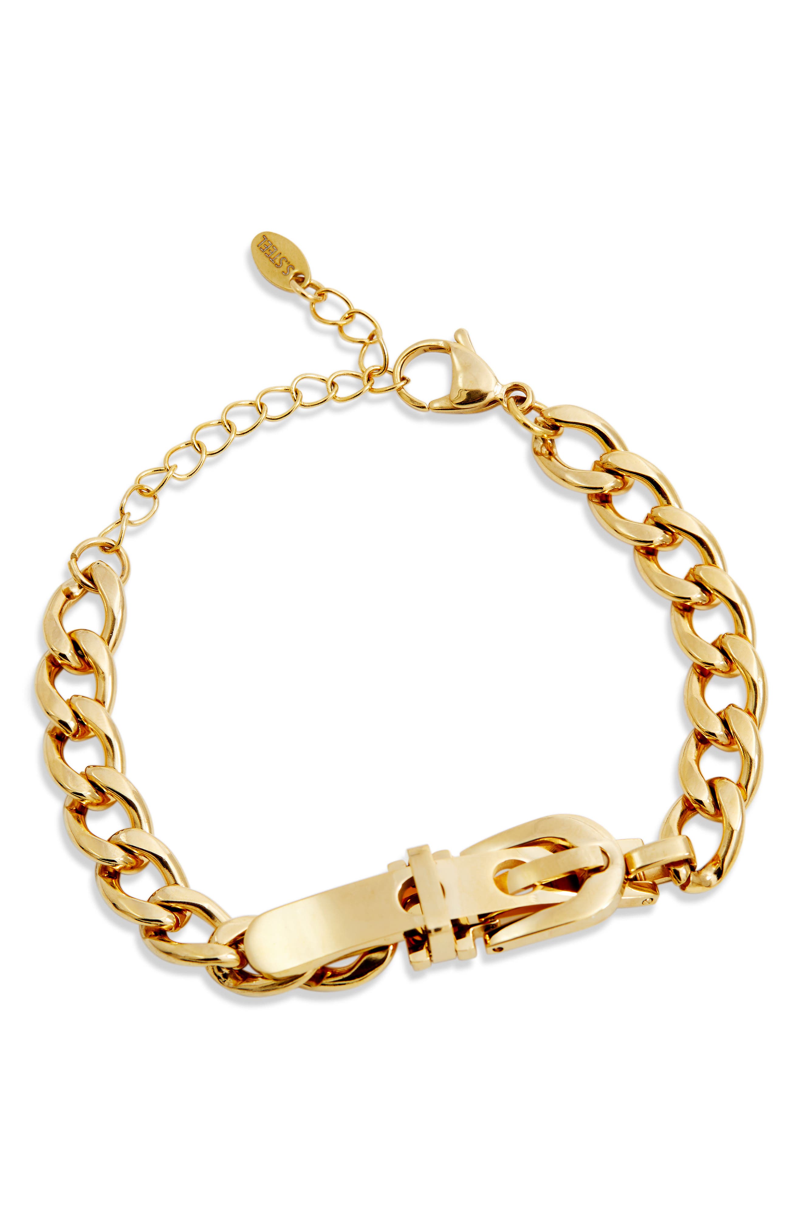 SAVVY CIE JEWELS Curb Chain Link Bracelet | Nordstromrack
