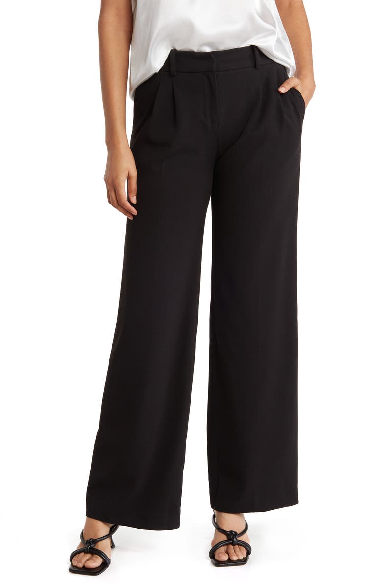 Calvin Klein Wide Leg Scuba Crepe Trousers | Nordstromrack